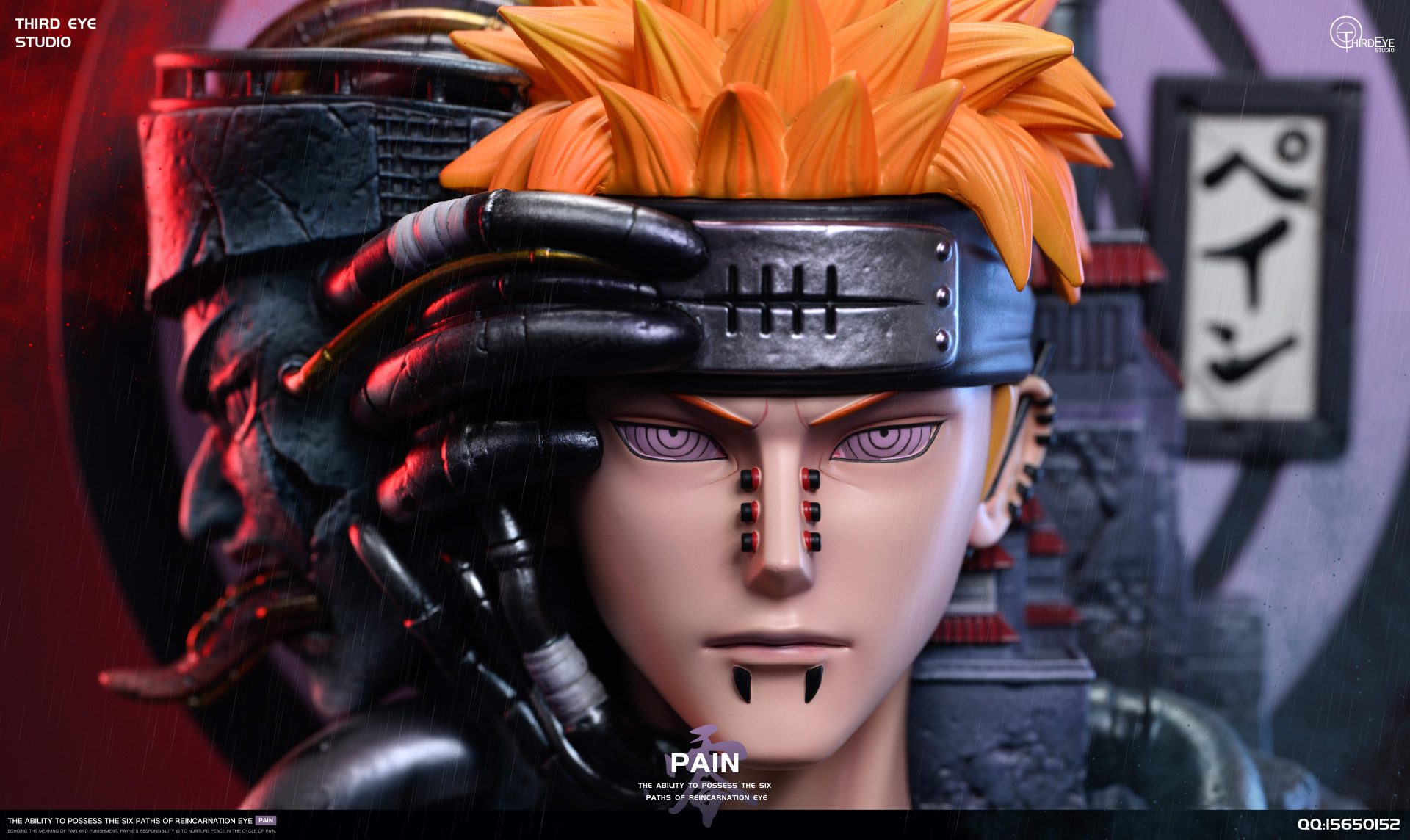 【Pre-order】Six Paths of Pain Bust GK Resin Statue 1/3 Scale Third Eye ...