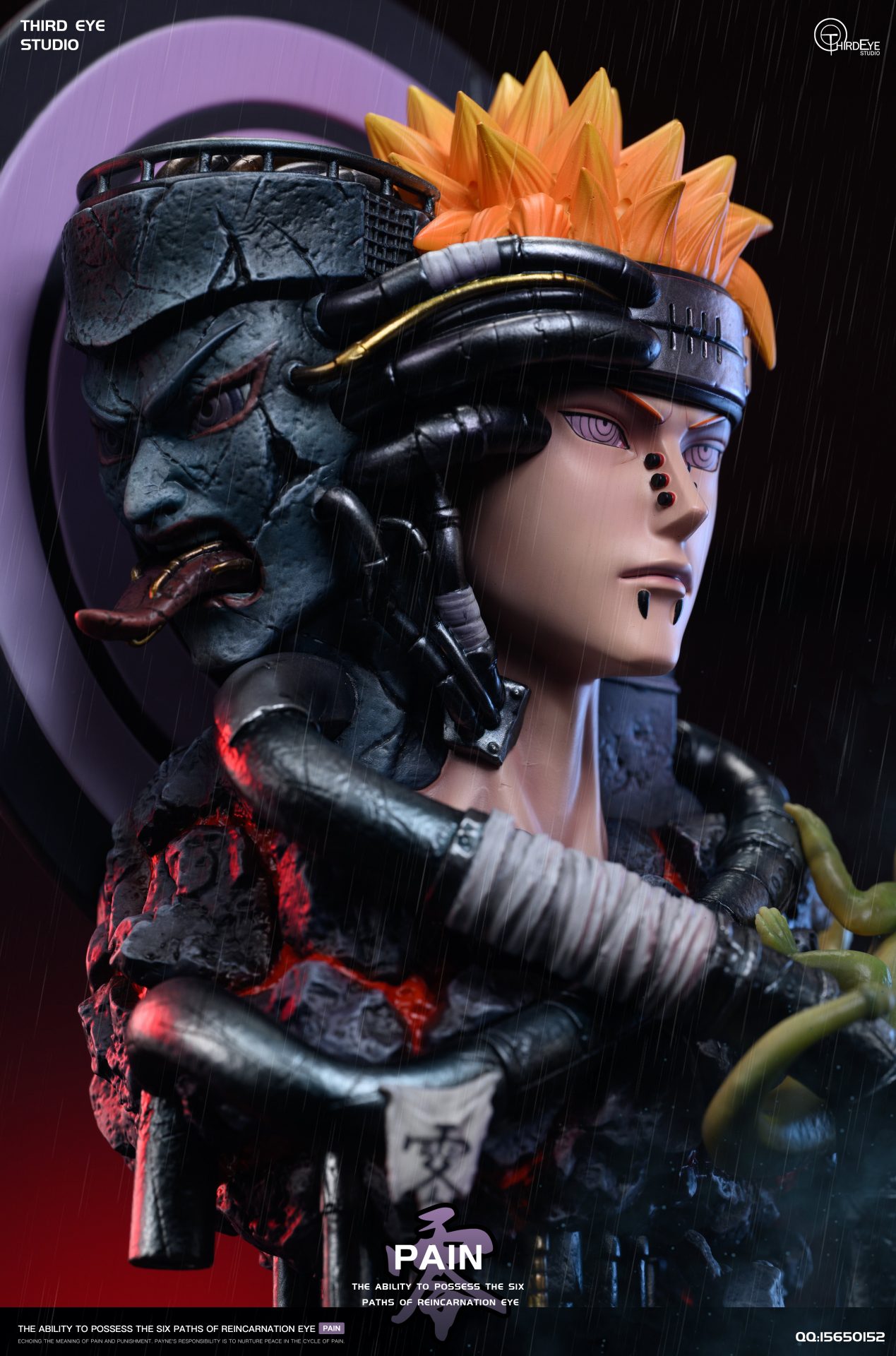 【Pre-order】Six Paths of Pain Bust GK Resin Statue 1/3 Scale Third Eye ...