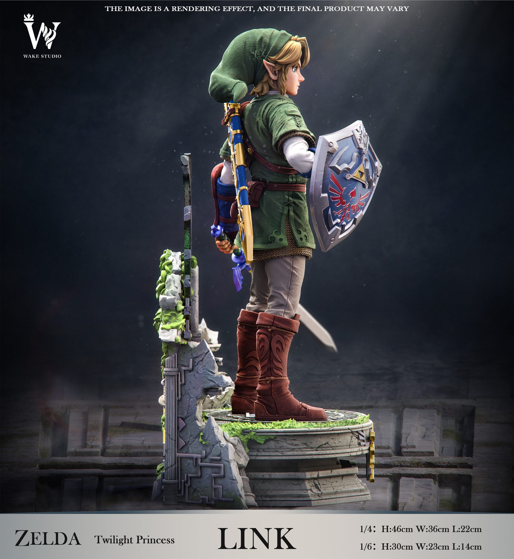 【Pre-order】The Legend of Zelda Twilight Link GK Resin Statue 1/4 & 1/6 Scale Wake Studio ...