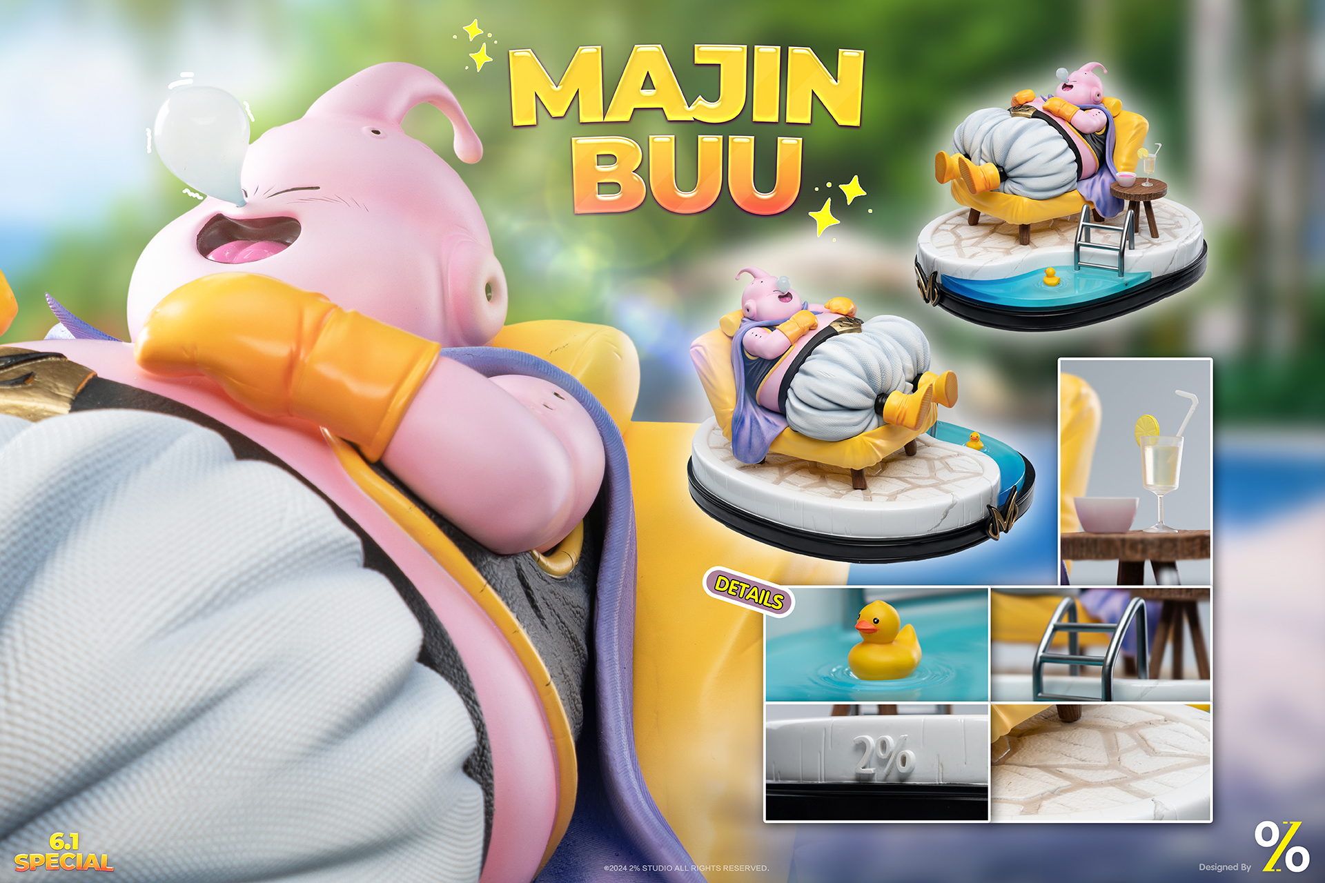 【Pre-order】Dragon Ball Z Majin Buu GK Resin Statue 1/6 Scale 2% Studio ...