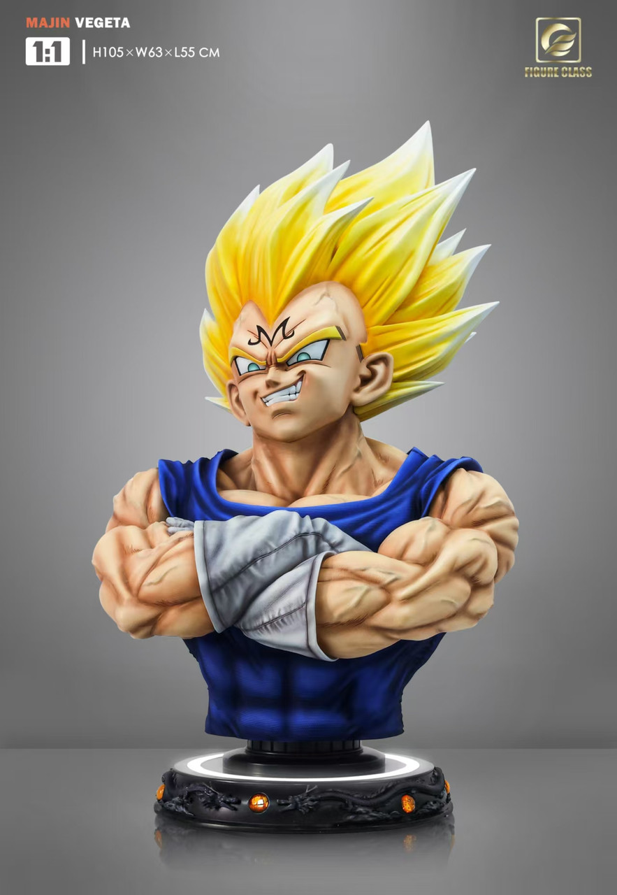 【Pre-order】Majin Vegeta Lifesize Bust GK Resin Statue 1/1 Scale Orcale ...