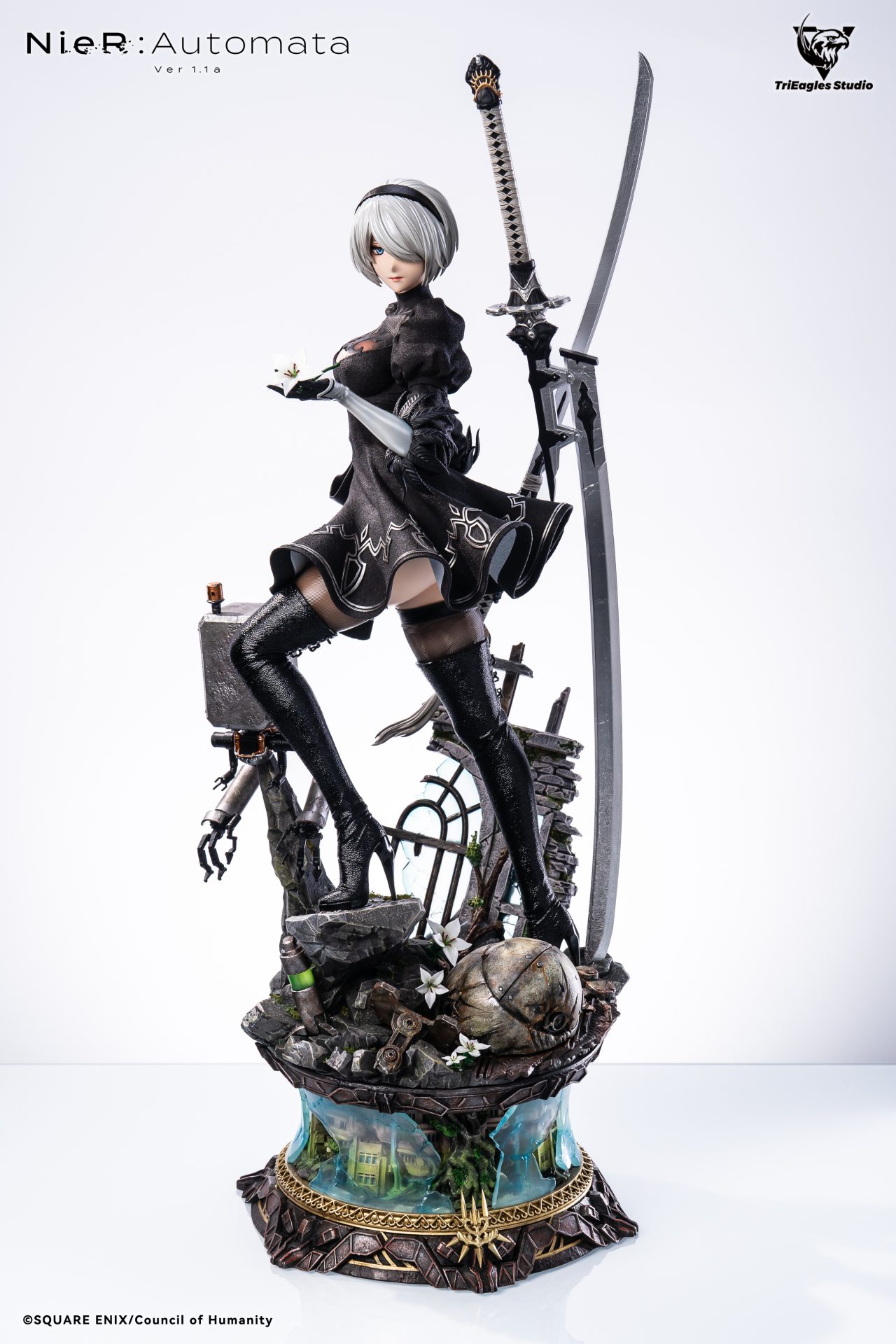 【Pre-order】NieR: Automata 2B Licensed Resin Statue 1/4 Scale Trieagles ...