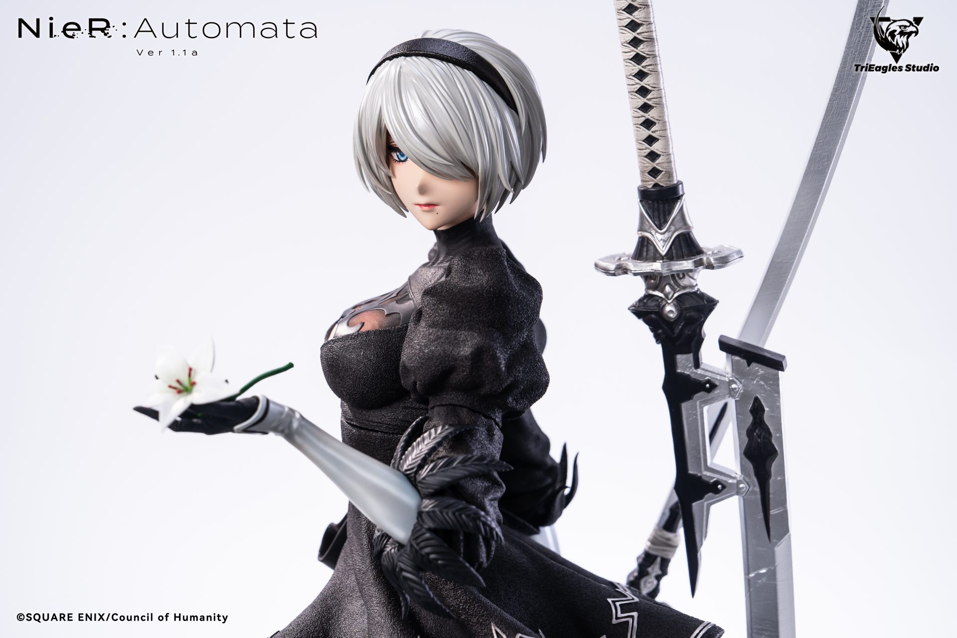【Pre-order】NieR: Automata 2B Licensed Resin Statue 1/4 Scale Trieagles Studio - Nier Automata ...