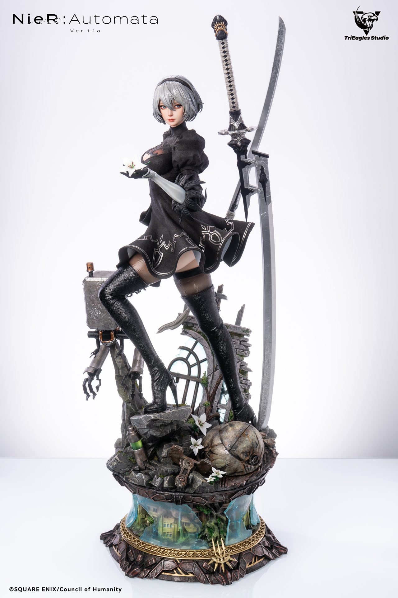 【Pre-order】NieR: Automata 2B Licensed Resin Statue 1/4 Scale Trieagles ...