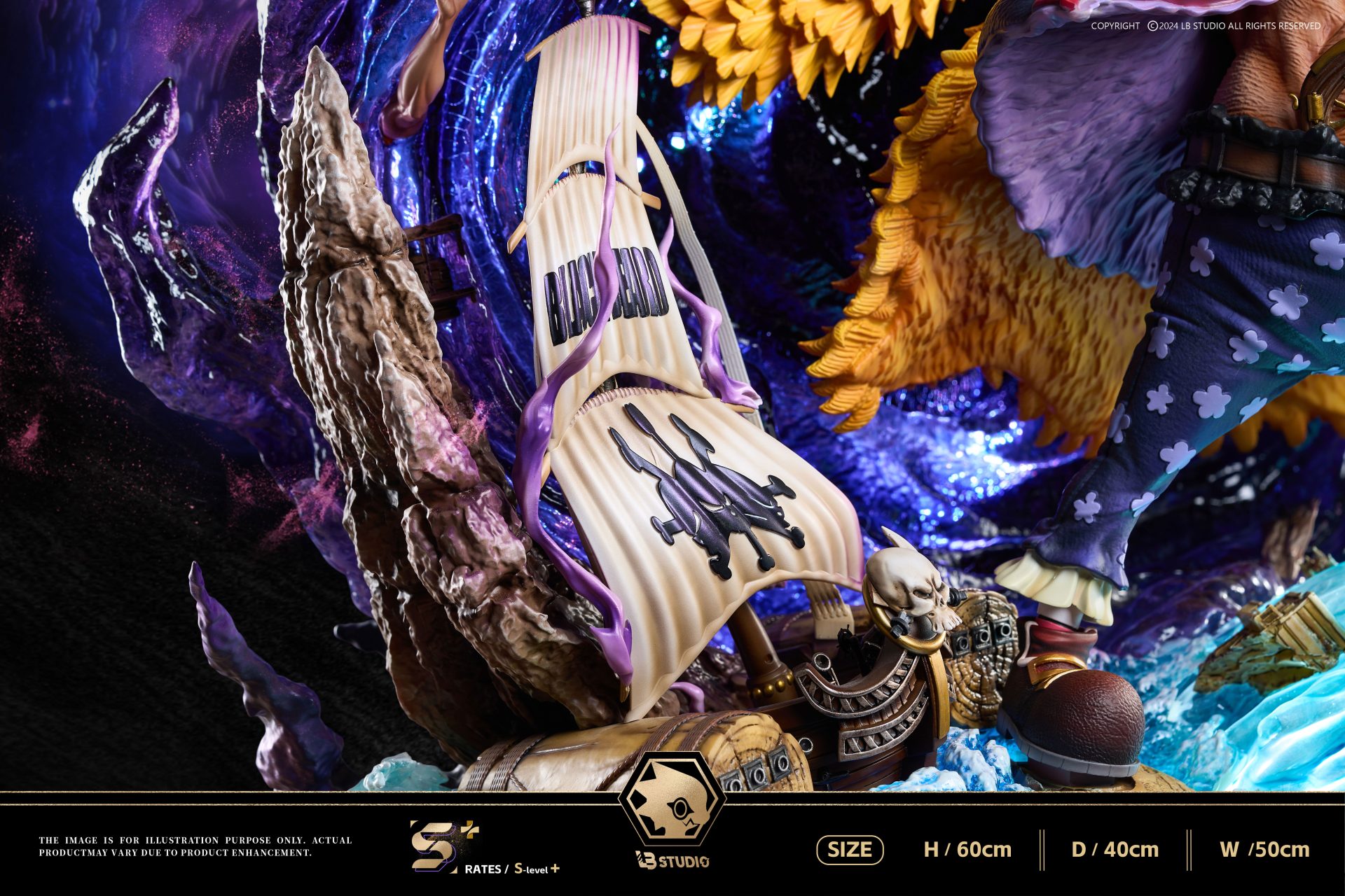 【Pre-order】One Piece Marshall D. Teach Blackbeard GK Resin Statue LB ...