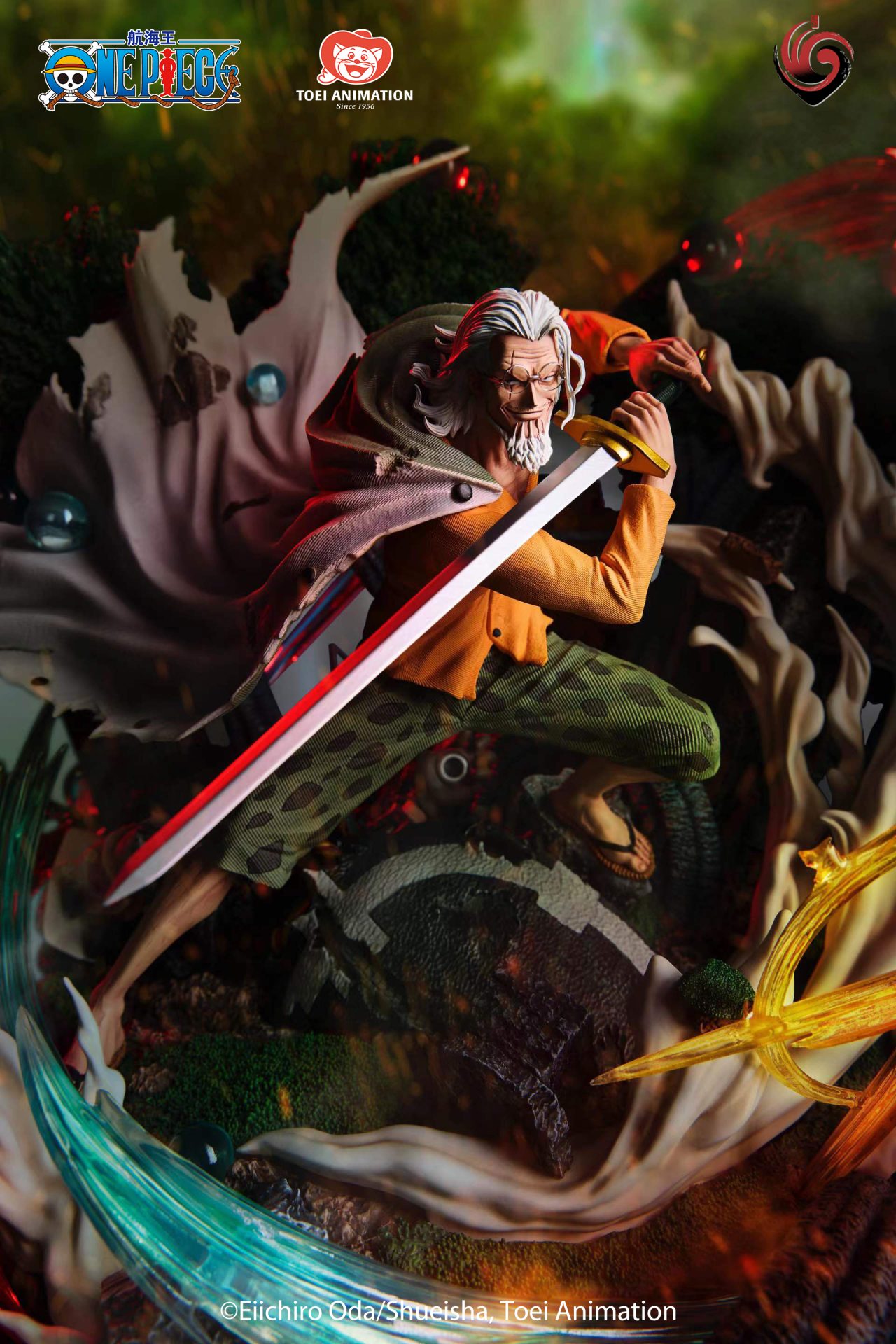 【Pre-order】One Piece Silvers Rayleigh Licensed Statue 1/6 Scale Revive ...