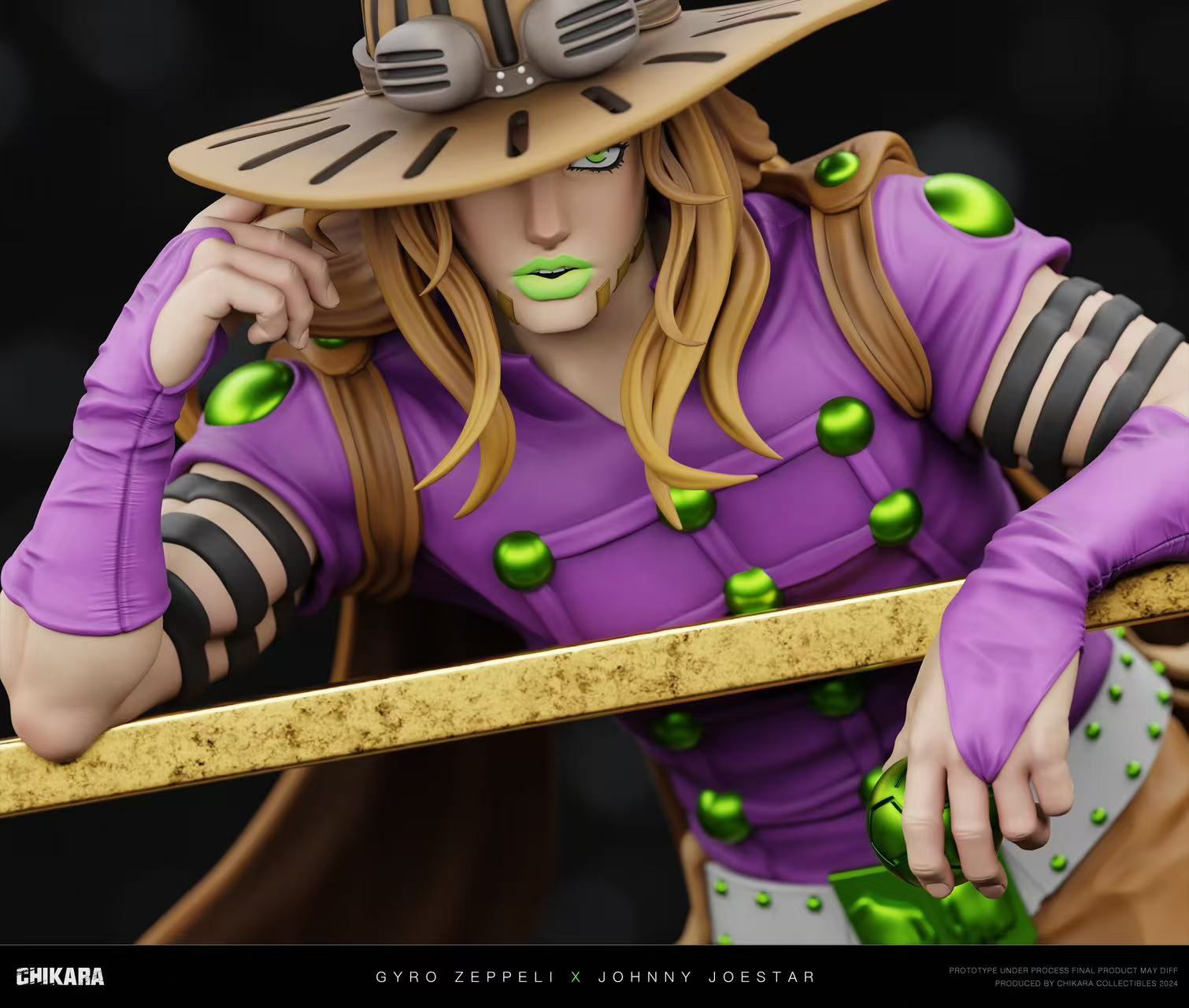 【Pre-order】JoJo's Bizarre Johnny Joestar & Gyro Zeppeli Resin Statue ...