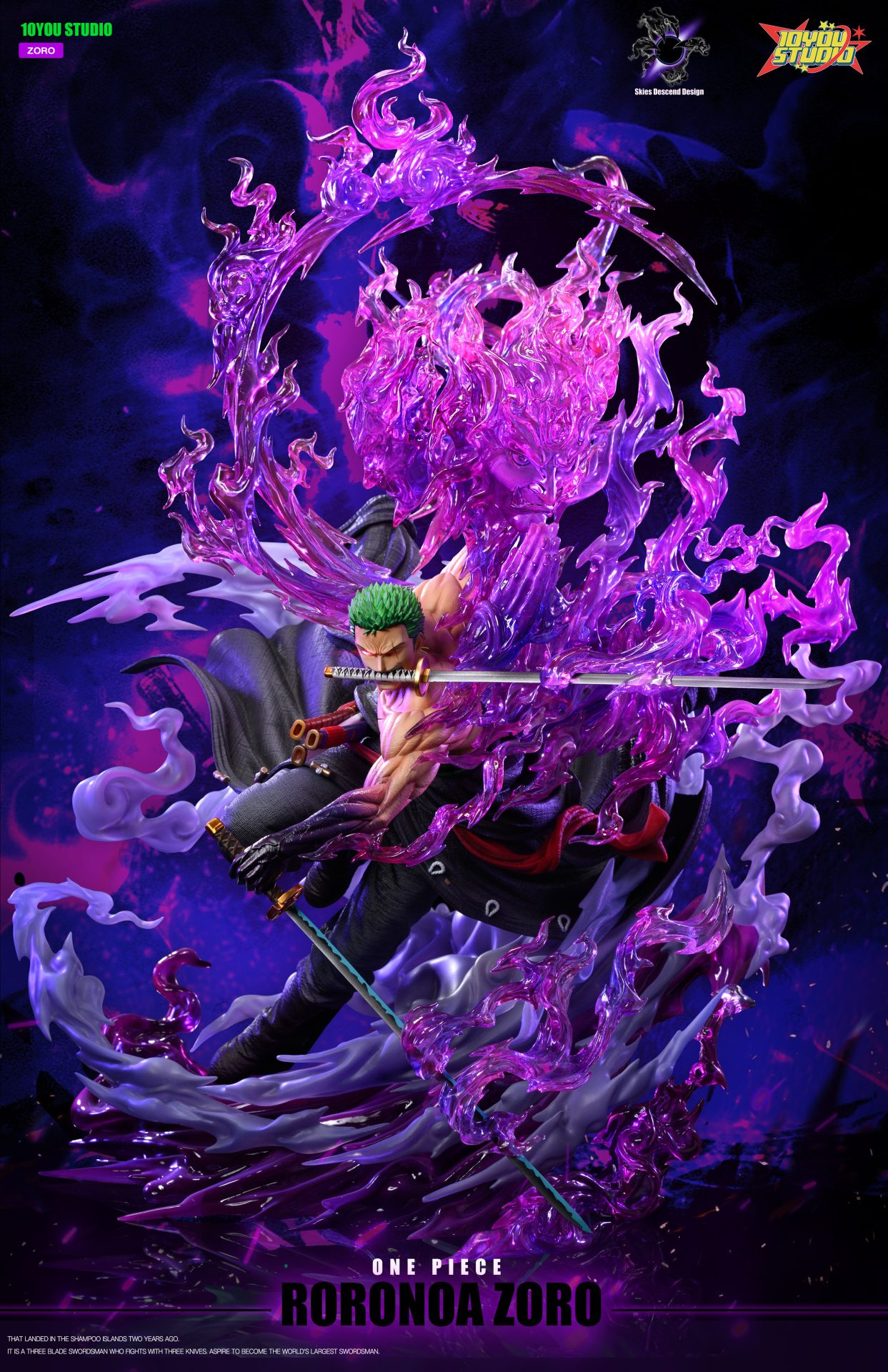 【Pre-order】One Piece Zoro GK Resin Statue 10YOU Studio - One Piece ...