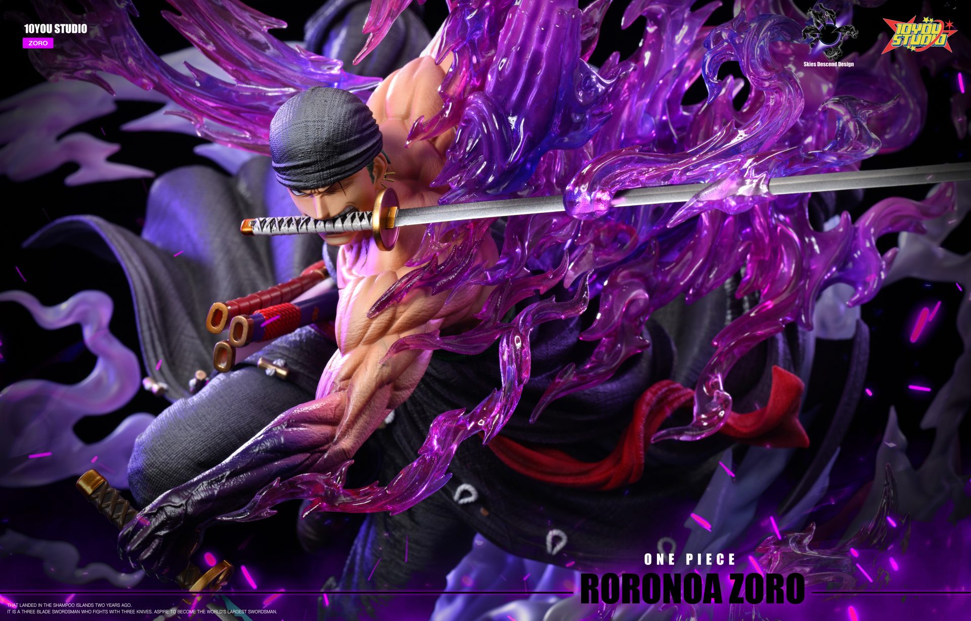 【Pre-order】One Piece Zoro GK Resin Statue 10YOU Studio - One Piece ...