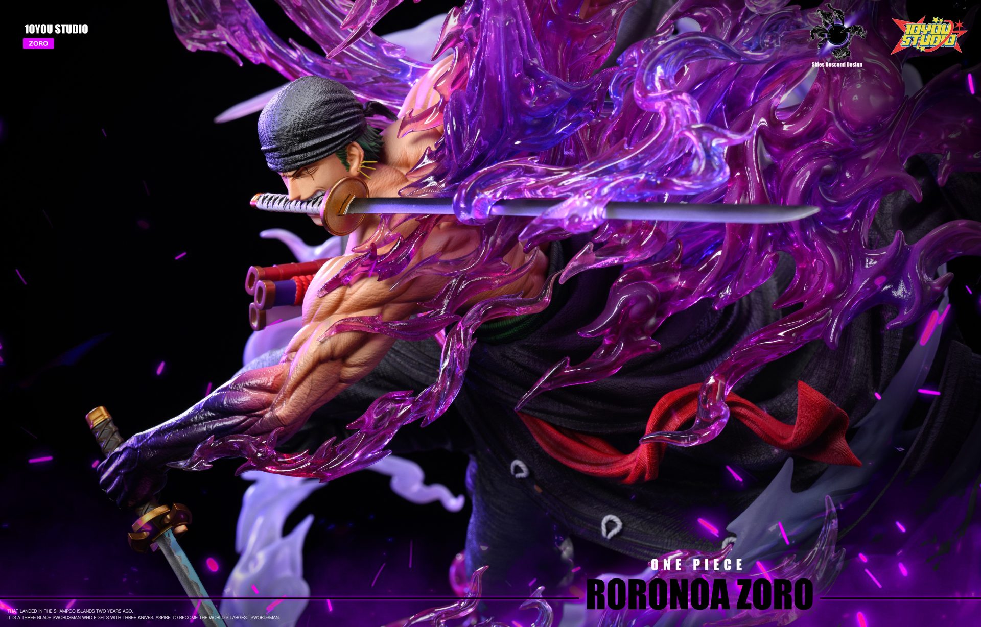【Pre-order】One Piece Zoro GK Resin Statue 10YOU Studio - One Piece ...