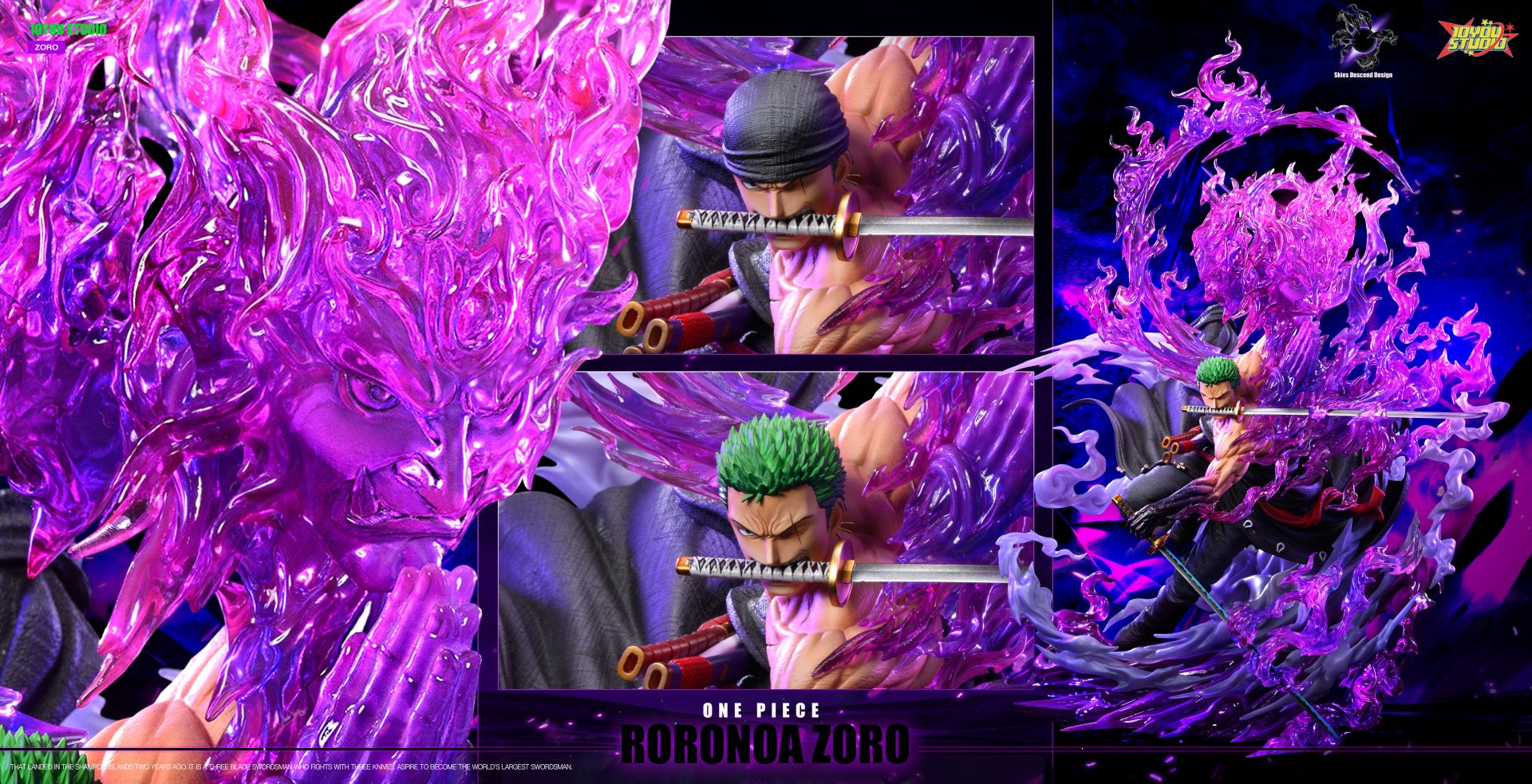 【Pre-order】One Piece Zoro GK Resin Statue 10YOU Studio - One Piece ...