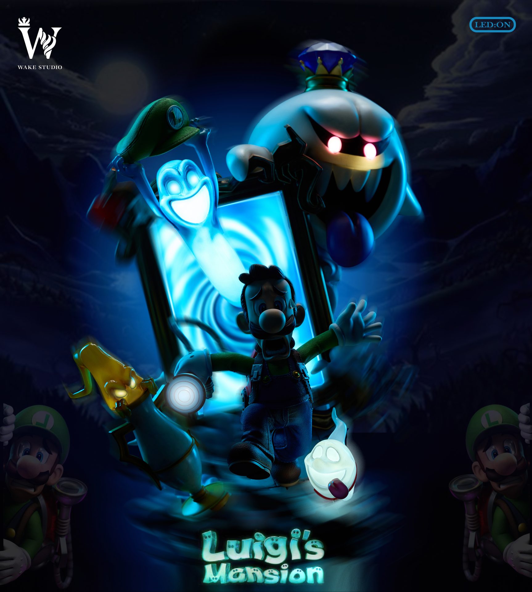【Pre-order】Nintendo Wake Studio Luigi's Mansion GK Resin Statue ...