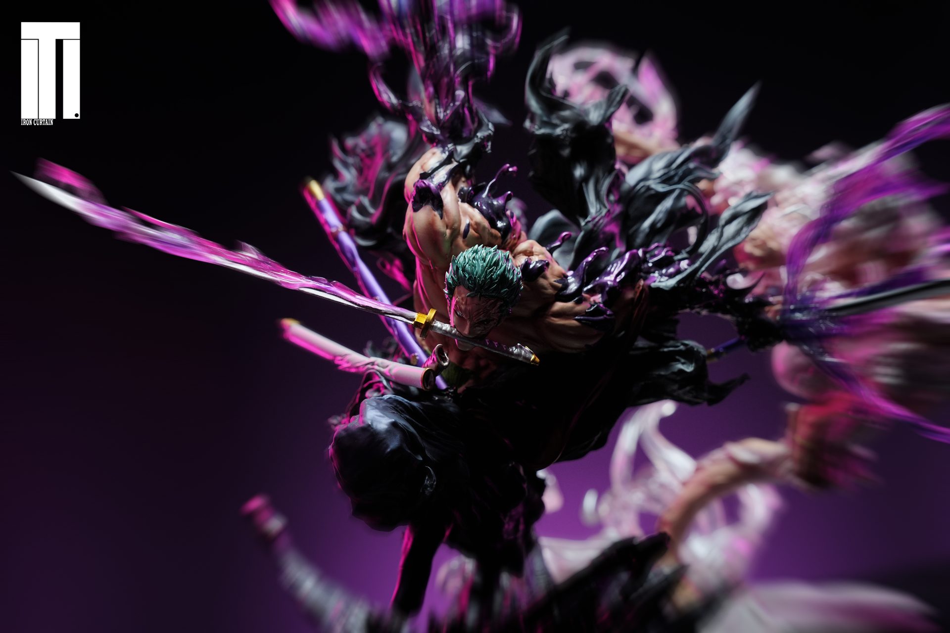 【Pre-order】One Piece Demon Zoro GK Resin Statue Iron Curtain Studio ...