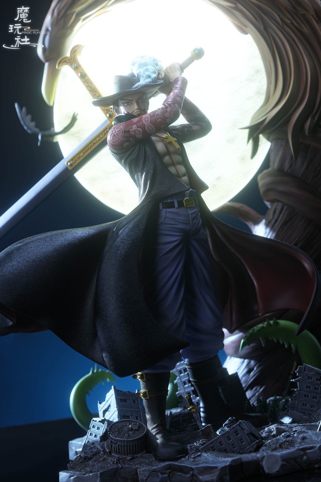 【Pre-order】One Piece Dracule Mihawk GK Resin Statue 1/6 Scale Magic ...
