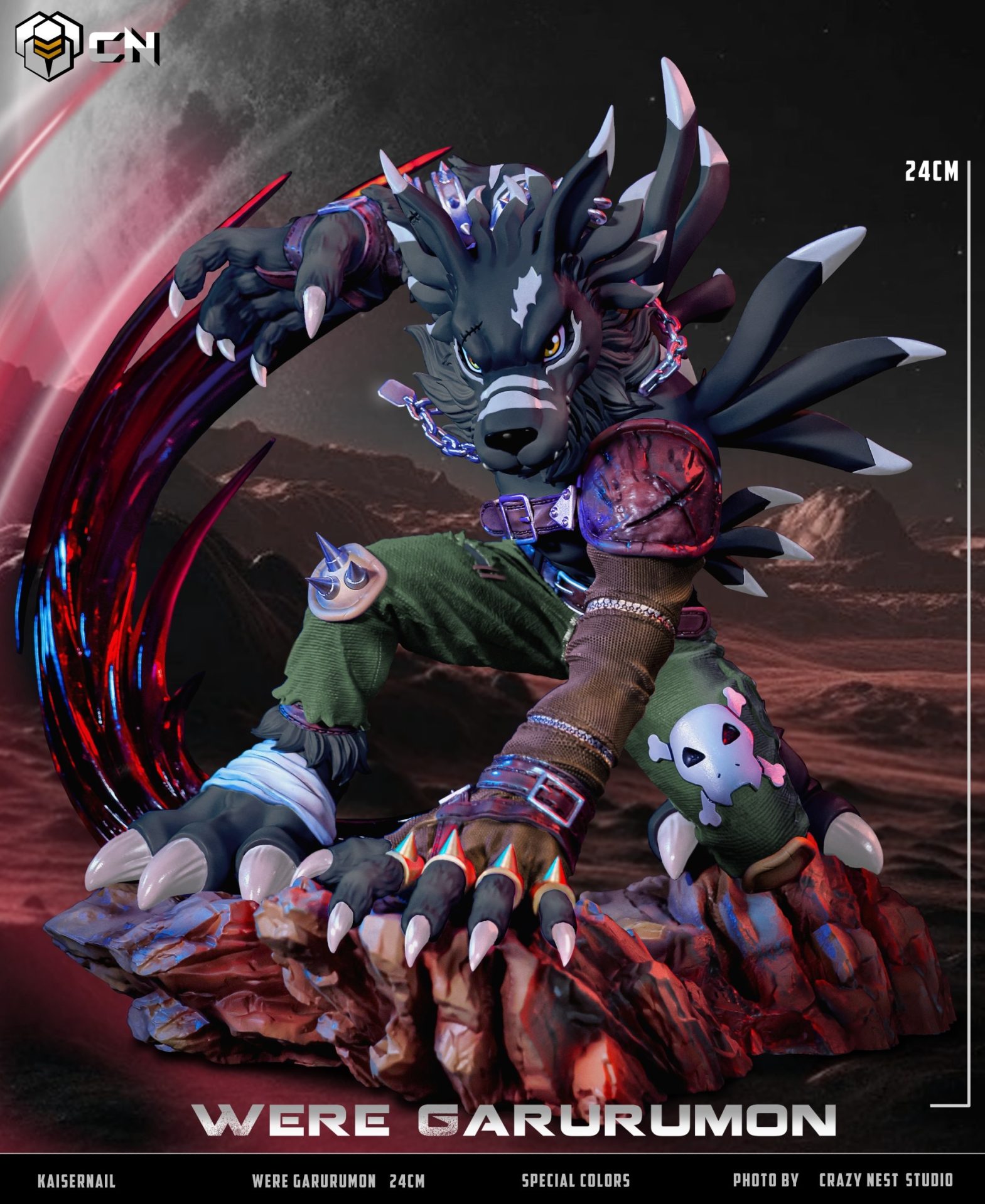 【Pre-order】Digimon Were Garurumon GK Resin Statue Crazy Nest Studio ...