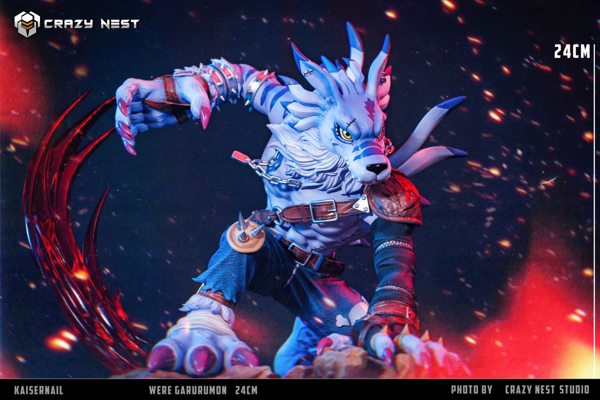【Pre-order】Digimon Were Garurumon GK Resin Statue Crazy Nest Studio ...