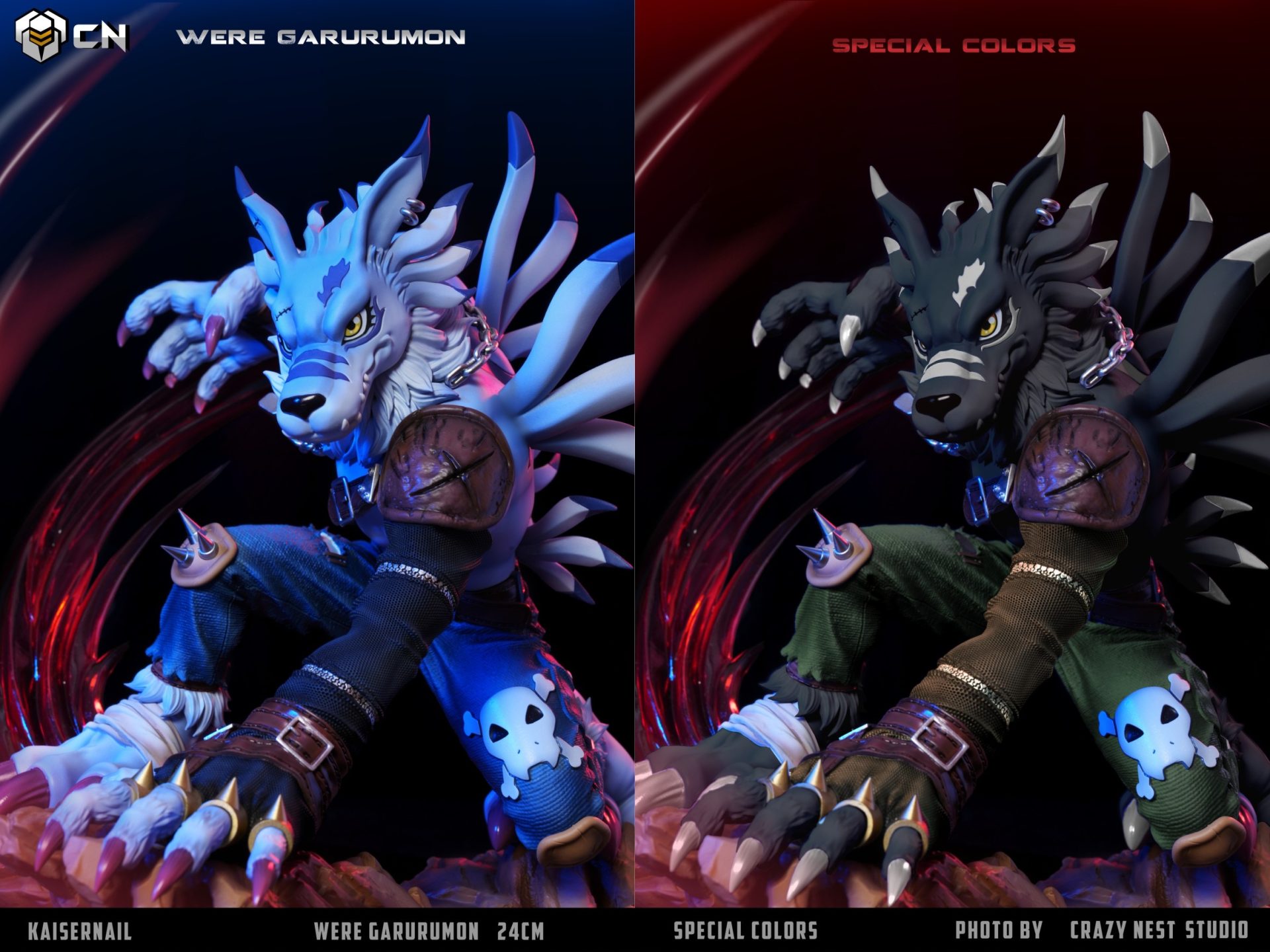 【Pre-order】Digimon Were Garurumon GK Resin Statue Crazy Nest Studio ...