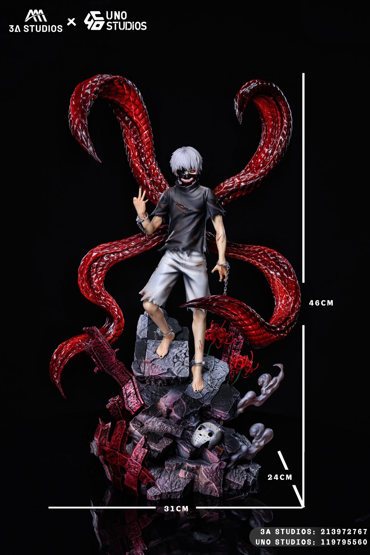 【Pre-order】Tokyo G Ken Kaneki GK Resin Statue 1/6 Scale UNO Studio x 3A ...