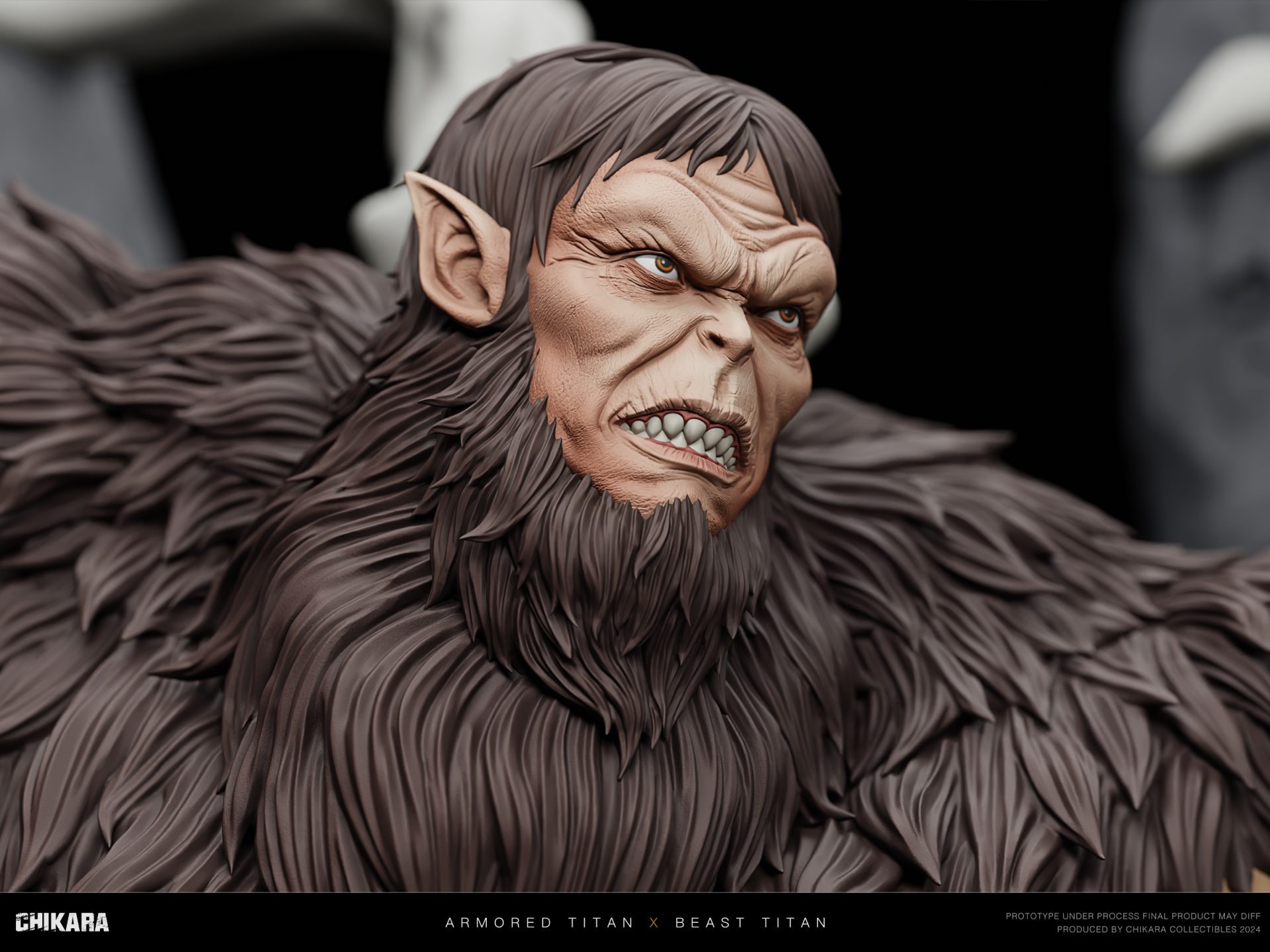 【Pre-order】AOT Armored Titan VS Beast Titan GK Resin Statue Chikara ...