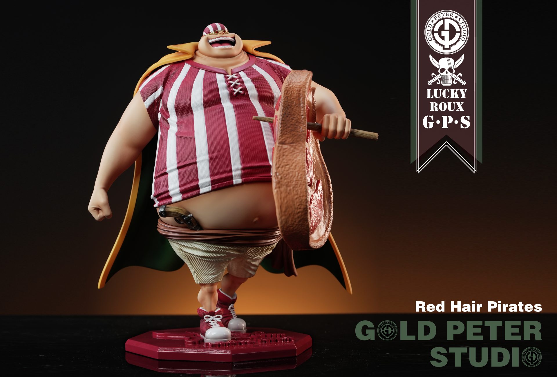 【Pre-order】One Piece Red Hair Pirates Lucky Roux GK Resin Statue 1/8 ...