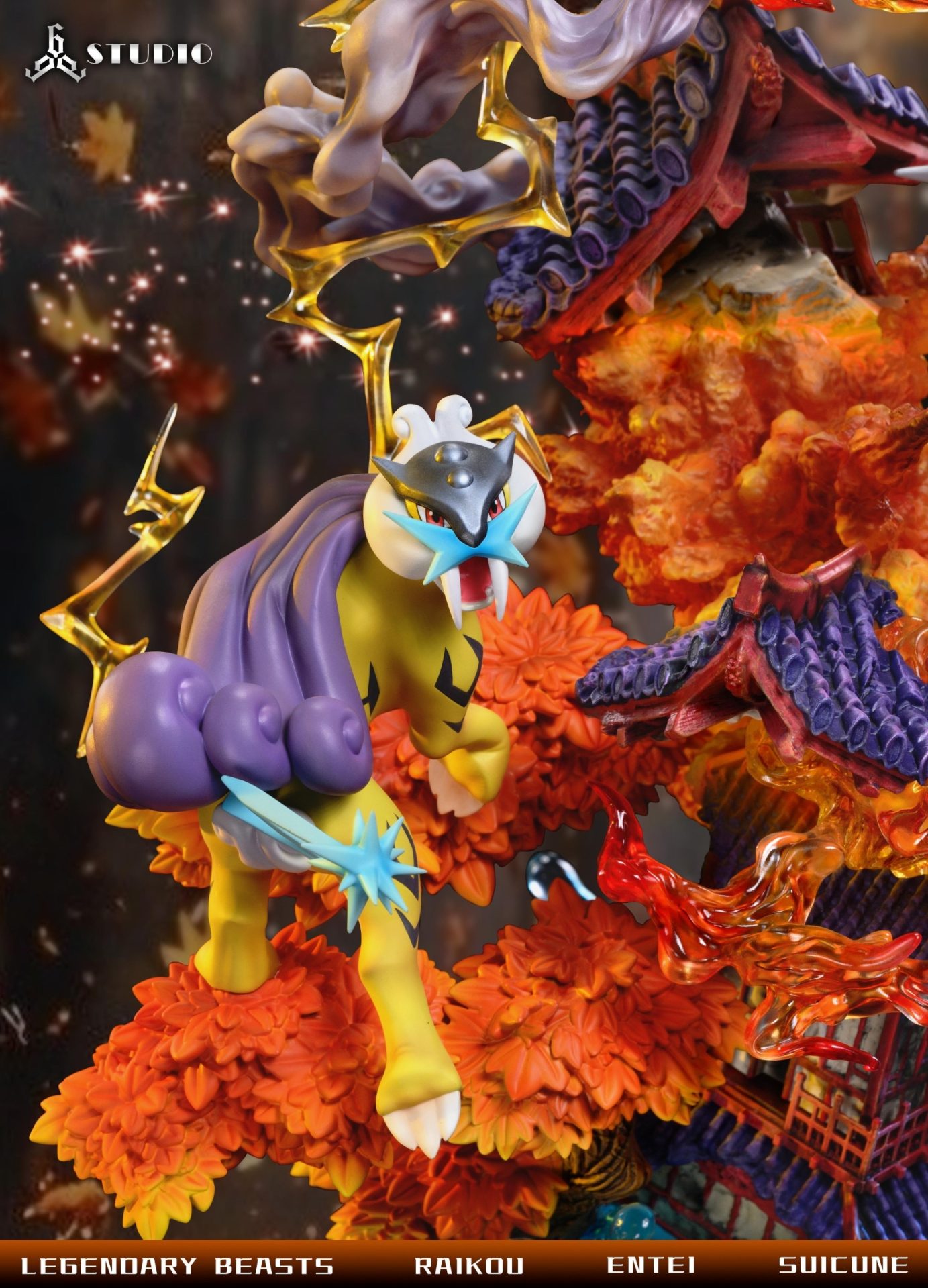 【Pre-order】Legendary Pokémon Entei & Raikou & Suicune GK Resin Statue ...