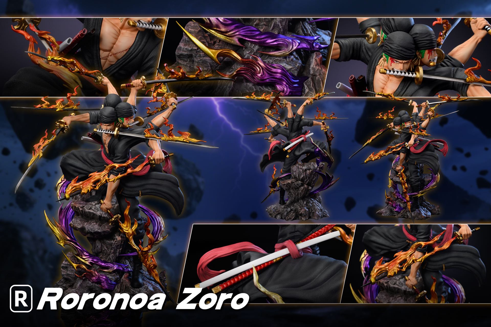 【Pre-order】One Piece Roronoa Zoro Resin Statue R Studio - One Piece ...