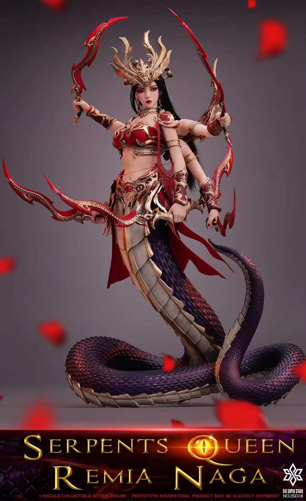 【Pre-order】Six supper stars stdudio 1/6 scale Serpents Queen Remia Naga movable doll Resin ...