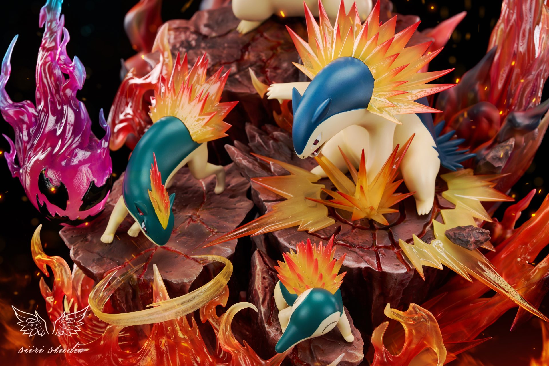【Pre-order】Siiri Studio 1/20 Scale Typhlosion Evolution Resin Statue ...