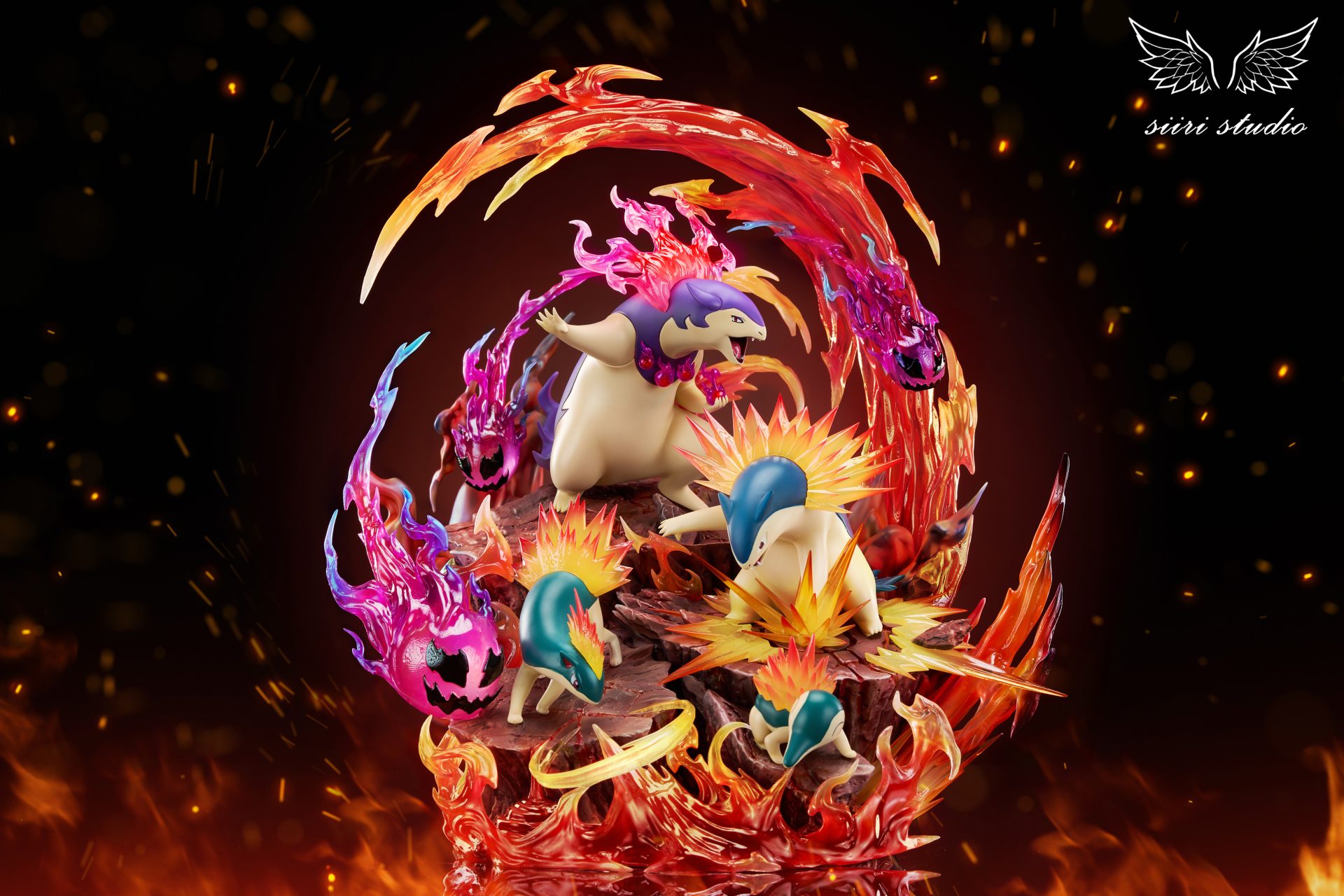 【Pre-order】Siiri Studio 1/20 Scale Typhlosion Evolution Resin Statue ...