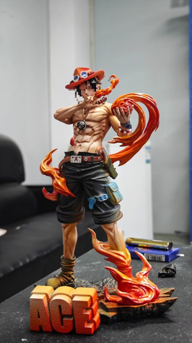 【Pre-order】Ghost Studio POP Scale OP Ace Resin Statue - One Piece ...