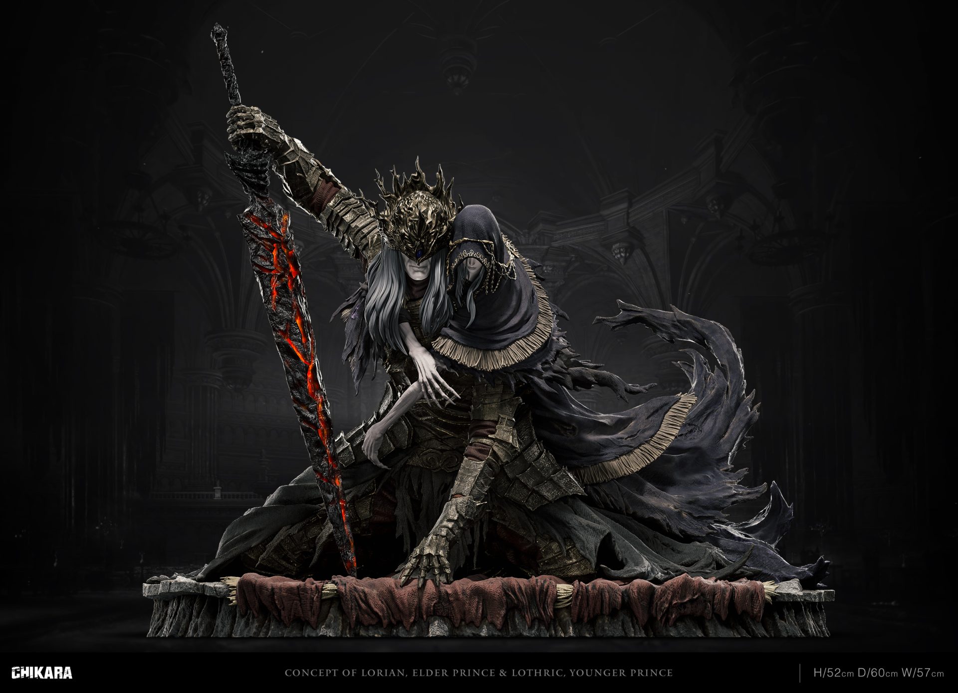 【Pre-order】CHIKARA Studio 1/4 Scale Dark Souls Lorian Elder Prince ...