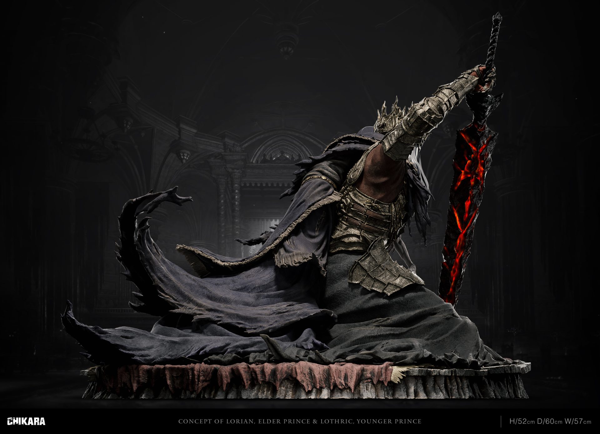 【Pre-order】CHIKARA Studio 1/4 Scale Dark Souls Lorian Elder Prince ...
