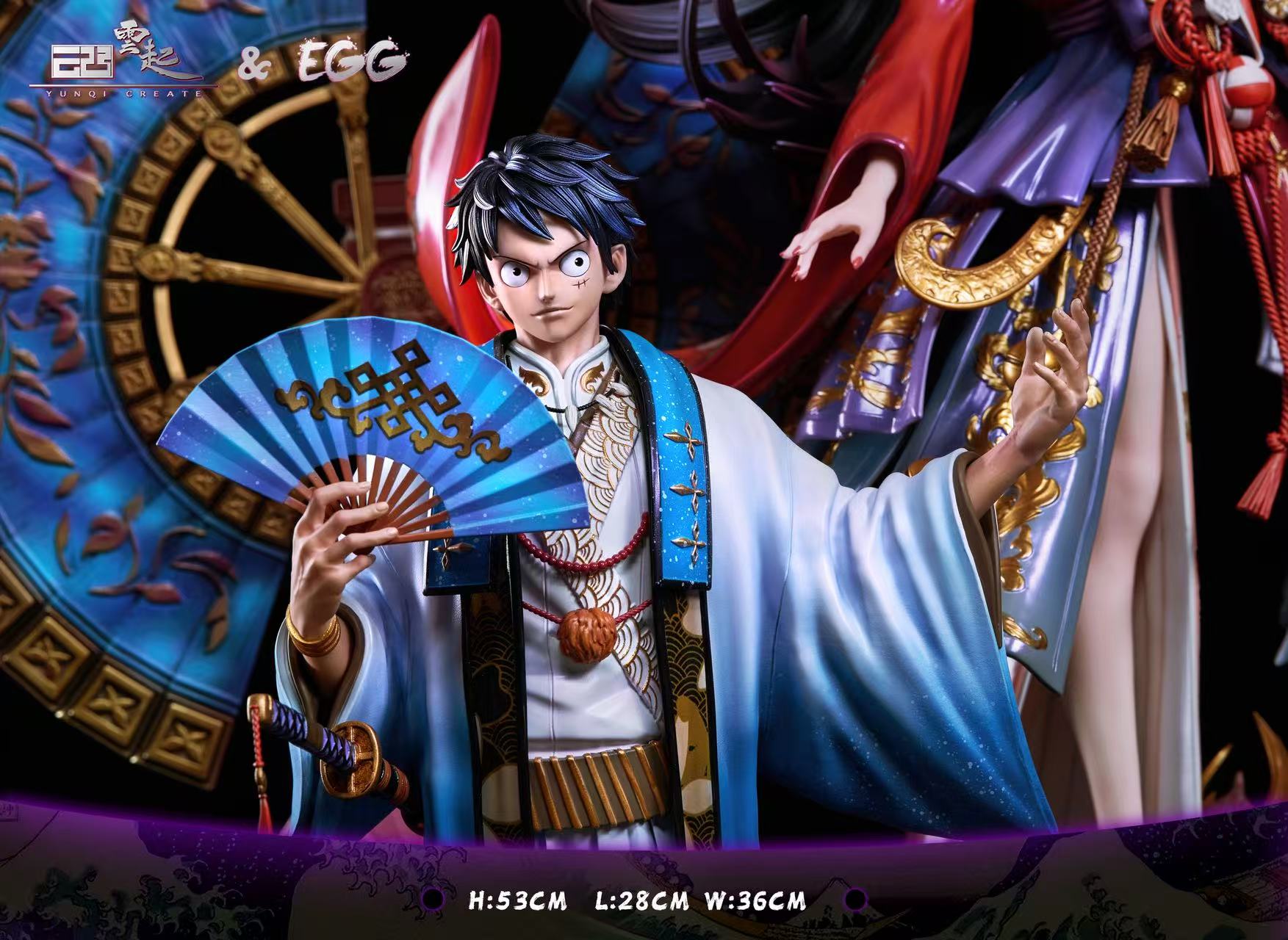 【Pre-order】YUNQI & EGG Studio 1/6 Scale OP Luffy & BOA GK Resin Statue ...