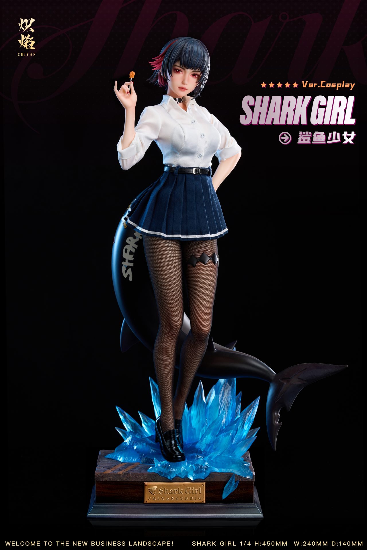 【Pre-order】ChiYan Studio 1/4 Scale Shark Girl Ellen Joe Resin Statue ...