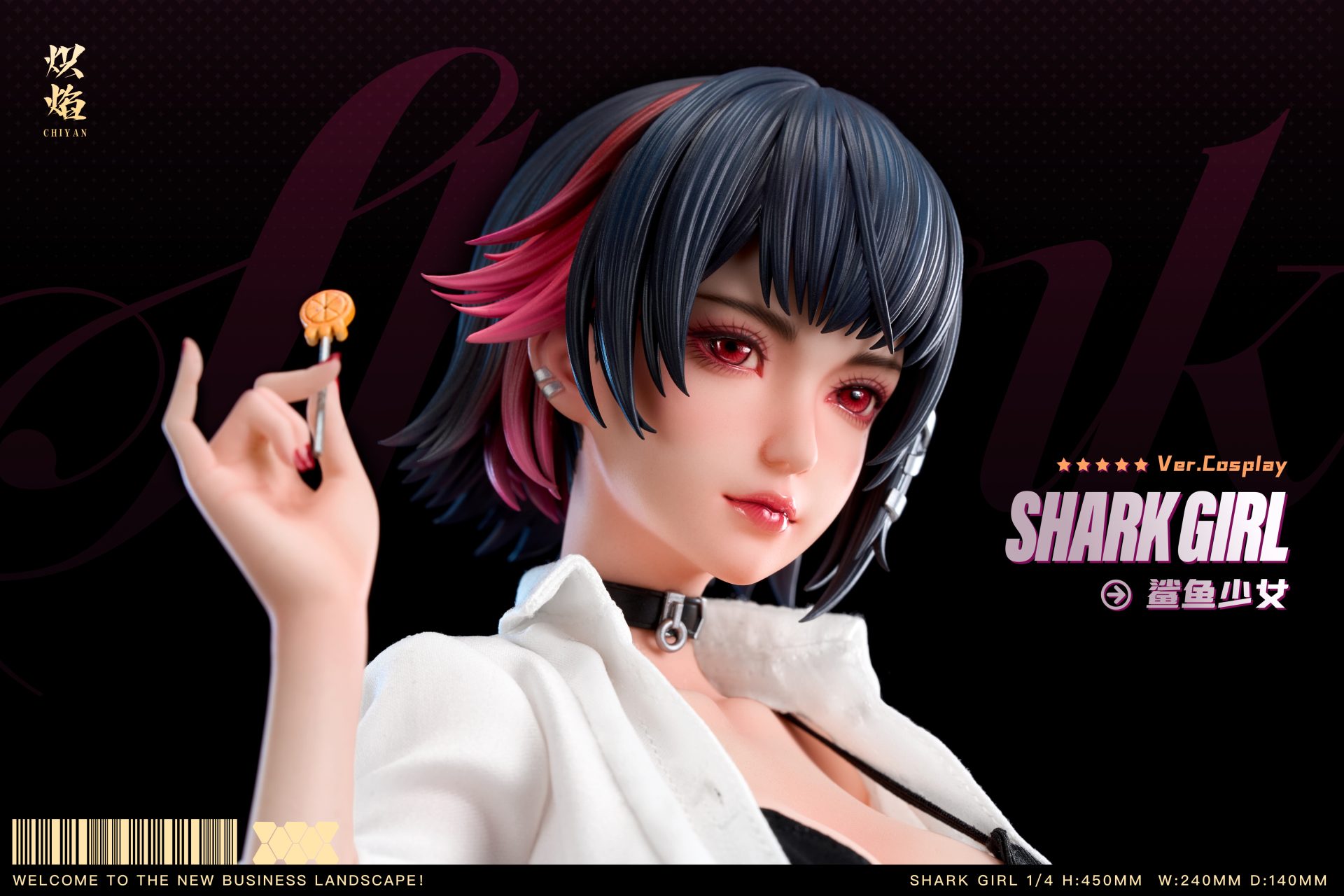 【Pre-order】ChiYan Studio 1/4 Scale Shark Girl Ellen Joe Resin Statue ...