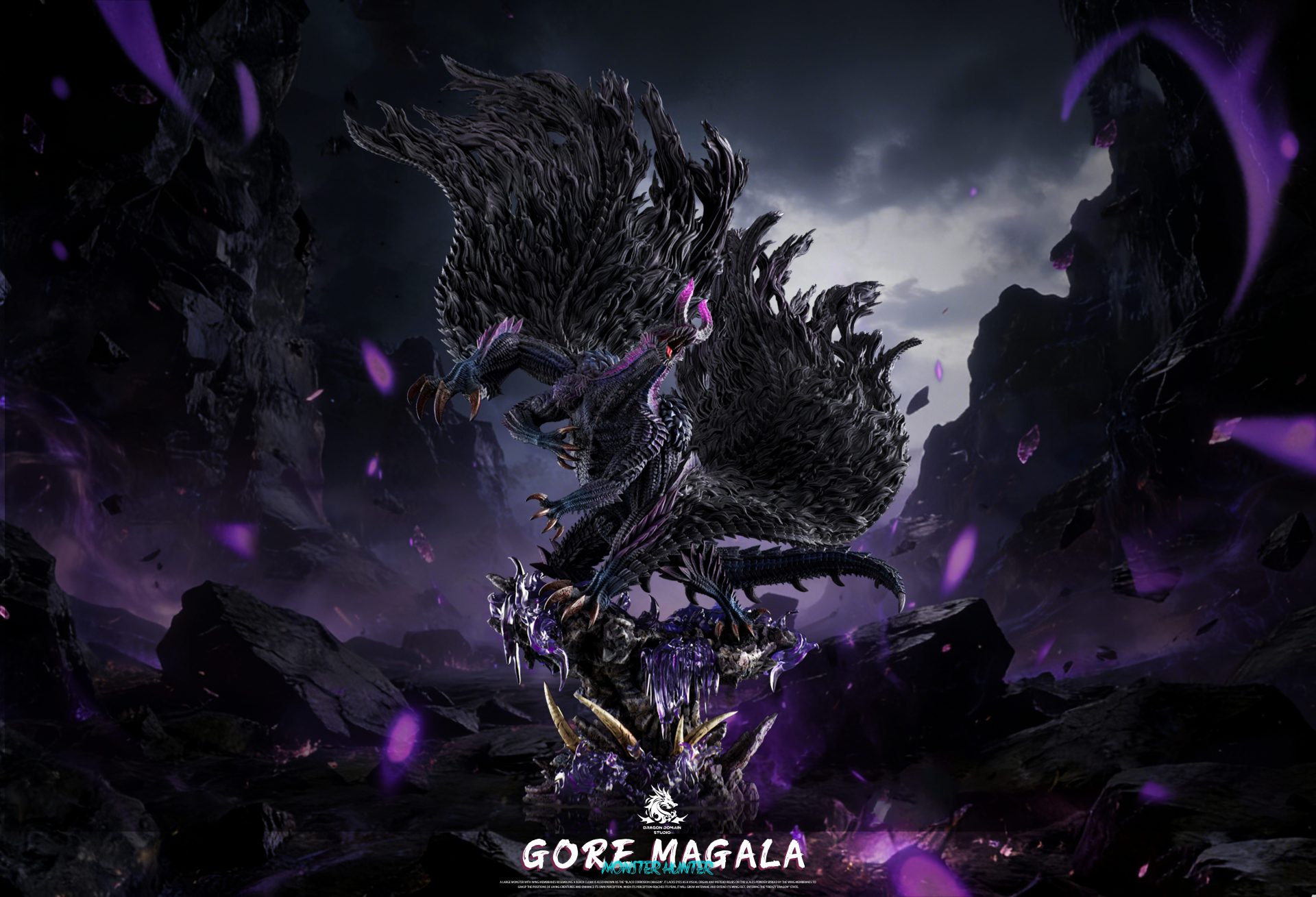 【Pre-order】Dragon Realm Studio Gore Magala Resin Statue - Monster ...