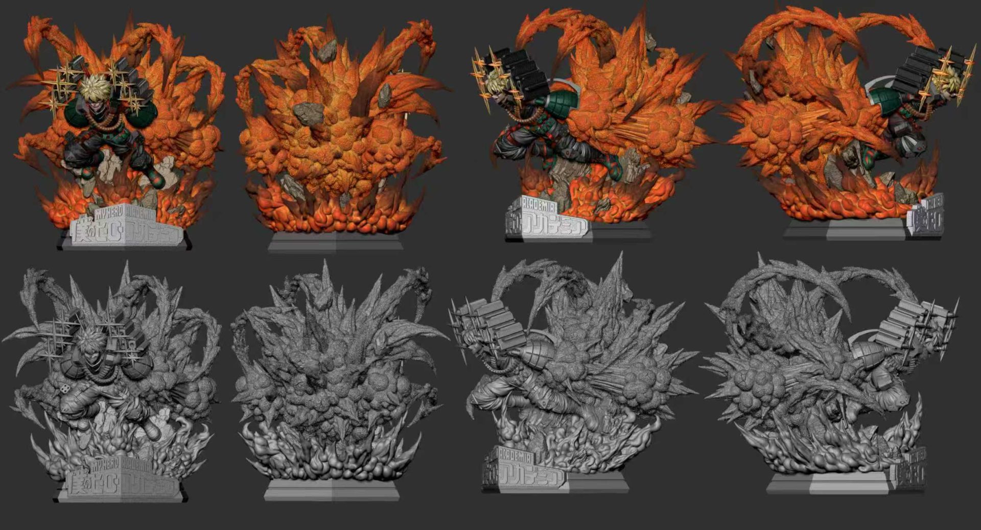 【Pre-order】HERO Studio 1/6 Scale Katsuki Bakugo Resin Statue - My Hero ...