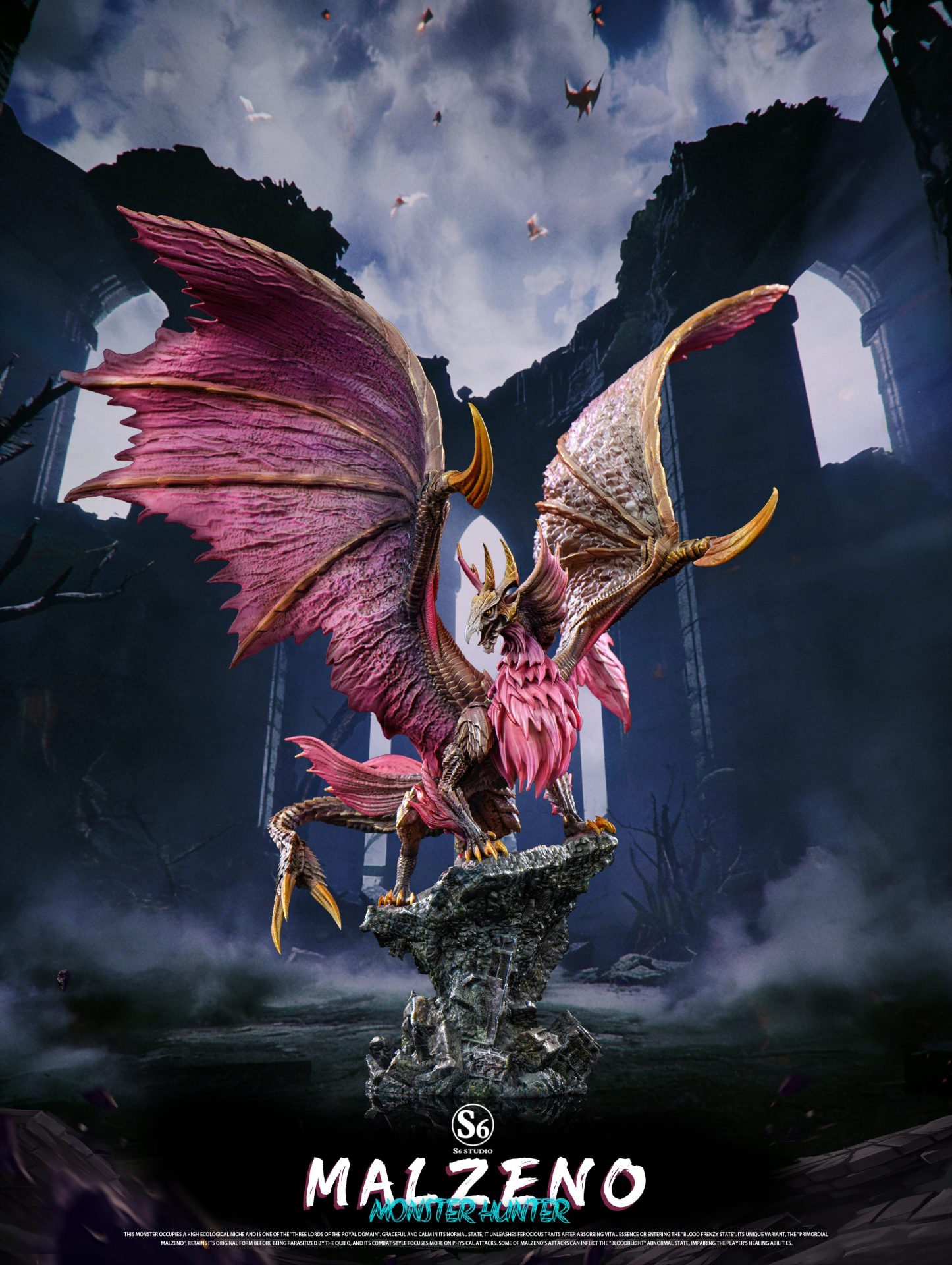 【Pre-order】S6 Studio Malzeno Resin Statue - Monster Hunter - Cool GK Club